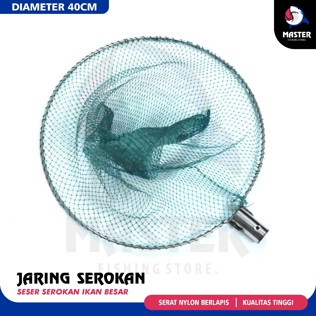 Jual MFS - Kepala Serokan Ikan Jala Jaring Bulat Tanggok Stik Diameter ...