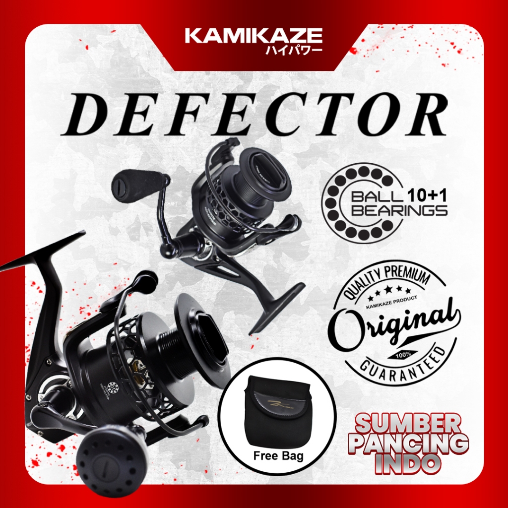 Jual KAMIKAZE Reel Pancing Spinning DEFECTOR 3000 - 5000H Tipe Spinning ...