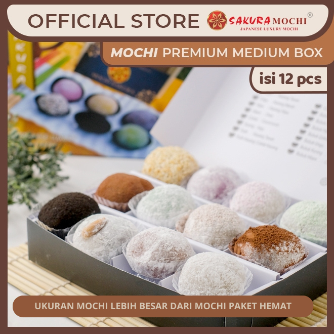 Jual Medium Box Isi 12Pcs - Mochi Sakura - Sakura Mochi - Premium Medium Box- Mochi sakura jogja ...