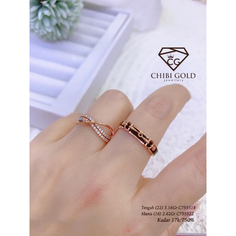 Jual CHIBI GOLD - Cincin emas 750 kadar 17k C755518 - chibigold ...