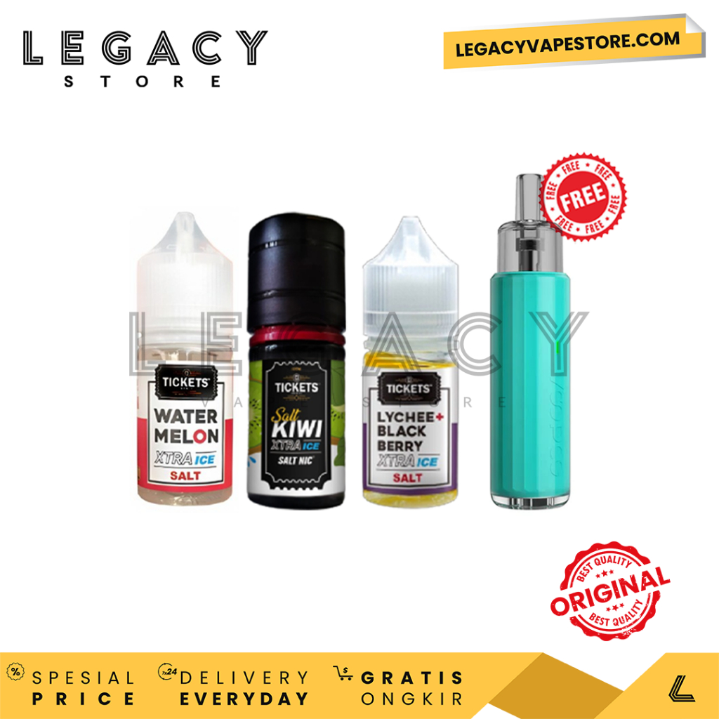 Jual PAKET 3 BOTOL LIQUID MIX FREE PODS VOOPOO DORIC Q | Shopee Indonesia