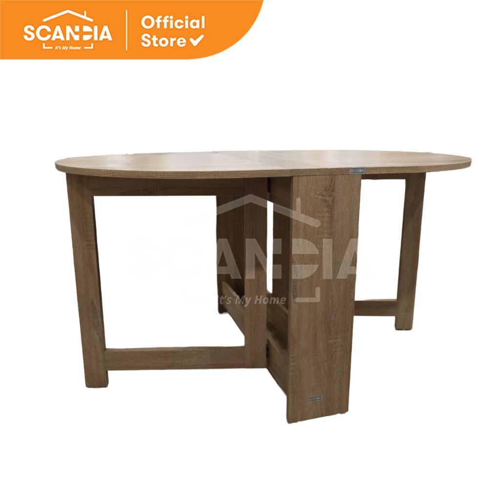 Jual SCANDIA Obling Meja Makan Dining Table 163X80X75cm Sonoma Oak ...