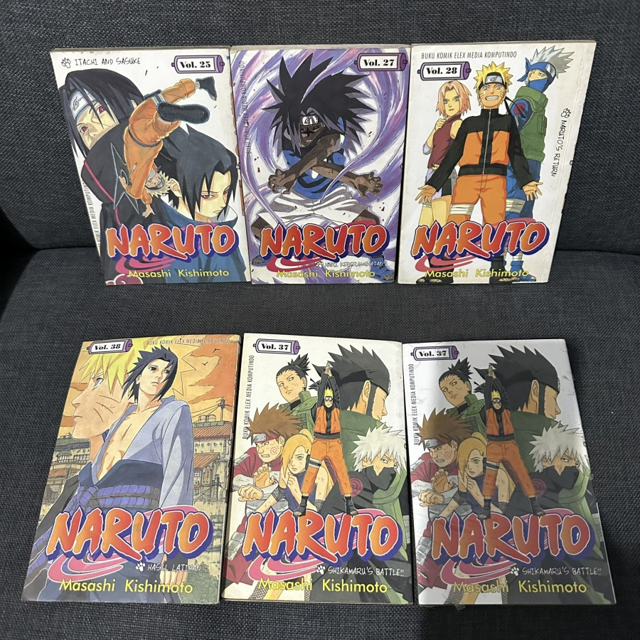 Jual Komik Naruto 25 27 28 37 38 (Masashi Kishimoto) | Shopee Indonesia