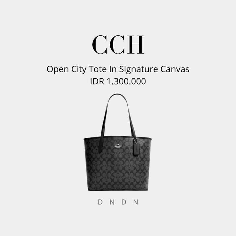 Jual Open City Tote In Signature Canvas | Shopee Indonesia