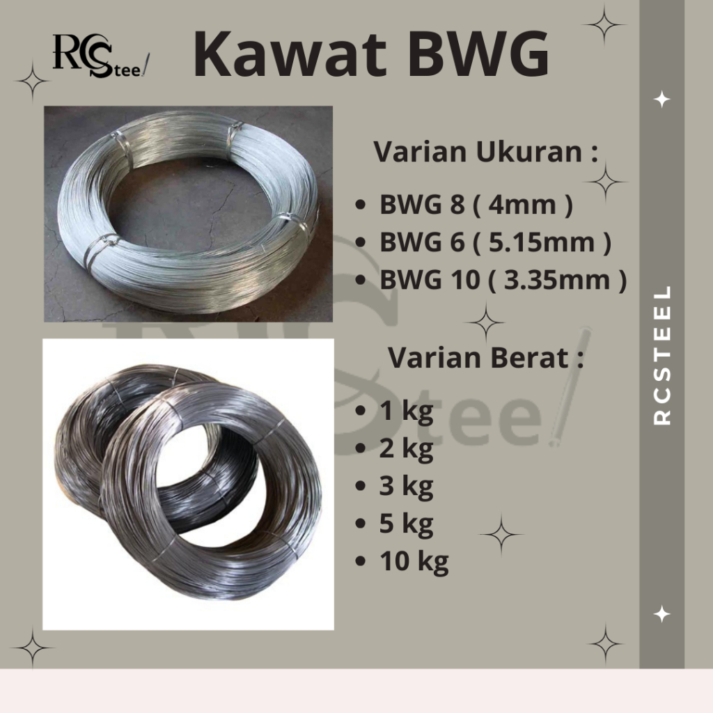 Jual Kawat BWG 8 ( 4mm ) x 1 KG | Shopee Indonesia