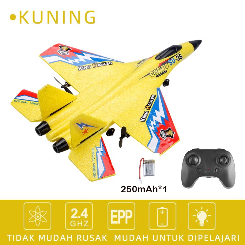 Jual Uoptoy Mainan Pesawat Remote Control Pesawat RC LED Pesawat Glider ...