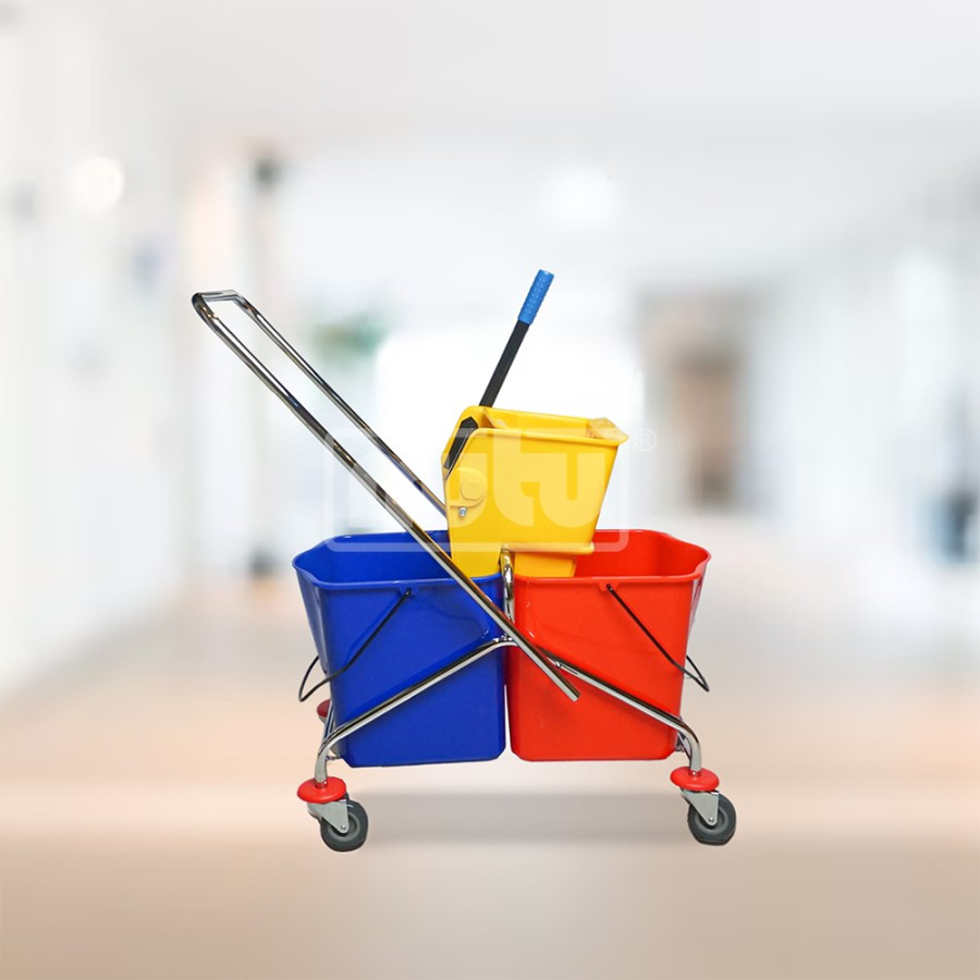 Jual Alat Ember Pel Pembersih Double Bucket Frame Besi Plastik Mop ...