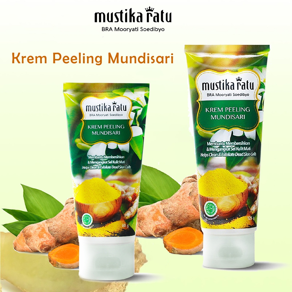 Jual Mustika Ratu Krem Peeling Mundisari 125gr 60gr Masker wajah Masker ...
