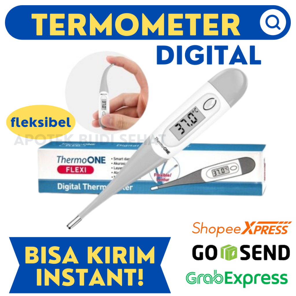 Jual Termometer Digital Onemed Pengukur Suhu Badan Demam Meriang Alat ...