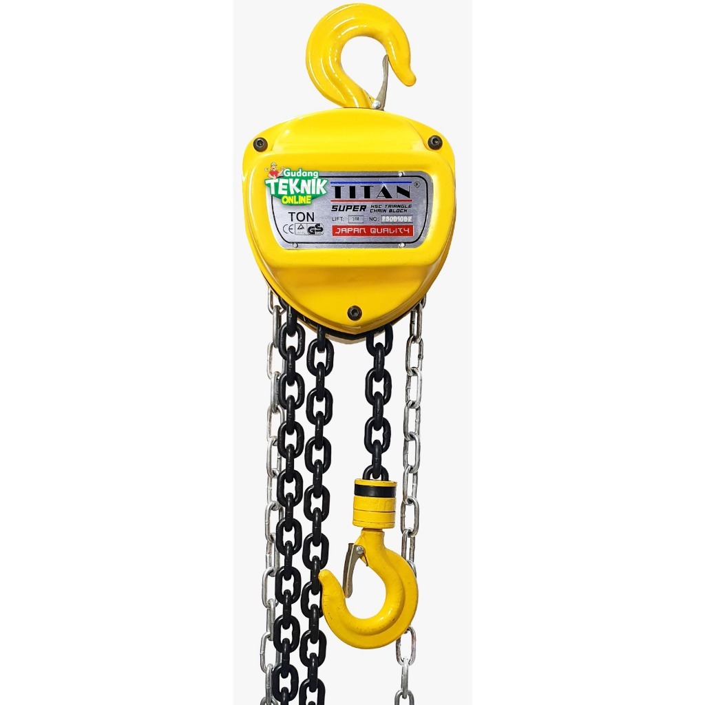 Jual TITAN Chain Block 3 Ton 3 5 10 Meter TITAN Manual Model Segitiga ...