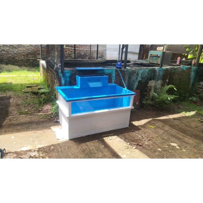 Jual kolam kaca fiber glasa+filter belakang size 150*70*70 | Shopee ...