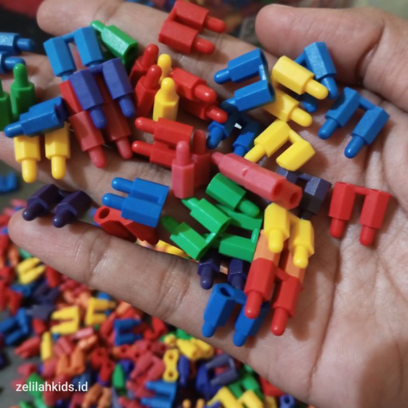 Jual Meronce Lego roket mini warna | Shopee Indonesia