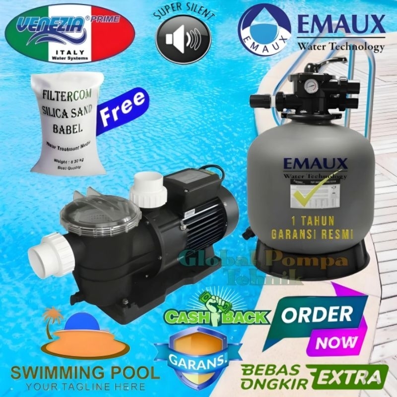 Jual Paket Pompa Kolam Renang 1/2hp 1phase Plus Sand Filter Kolam16 ...