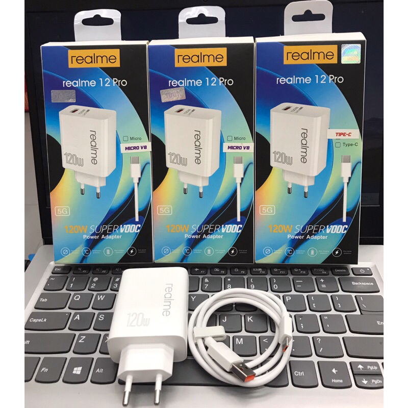 Jual Charger Casan Ori Realme 12 PRO 5G 120W Support FastCharging ...