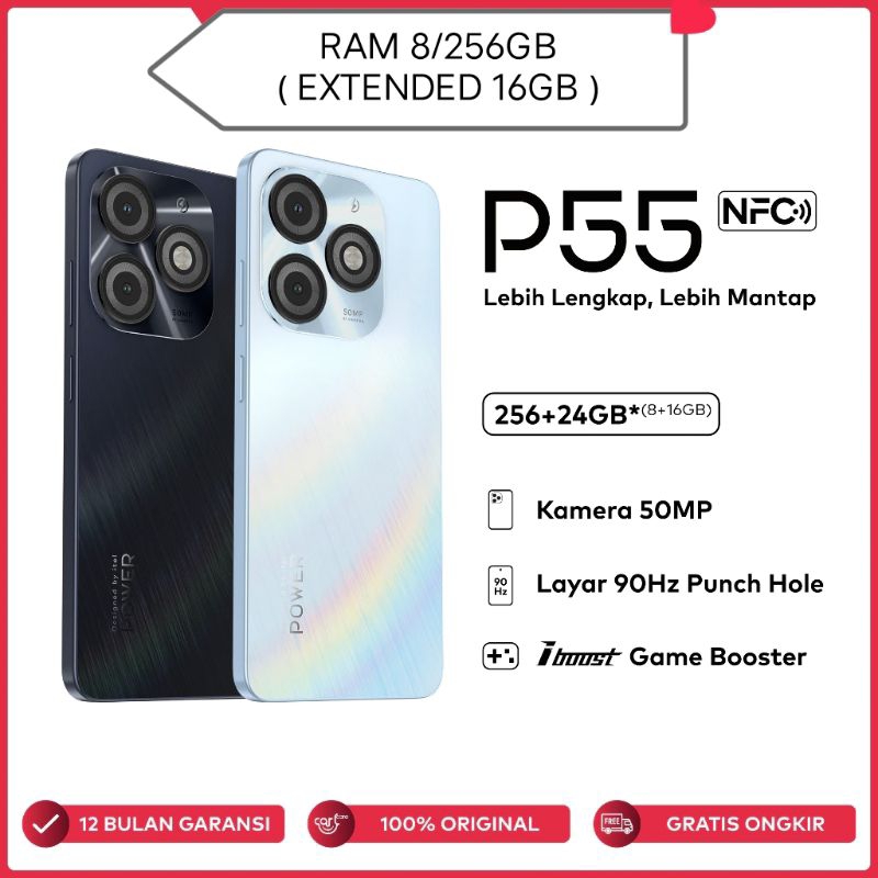 Jual ITEL P55 NFC 4G 8+16/256GB [ RAM HINGGA 24GB , LAYAR 90Hz , CAMERA ...