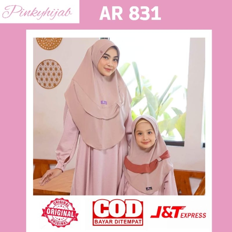 Jual Hijab Jilbab Arrafi Couple AR 831 New Arrival || Jilbab Bergo Ibu ...