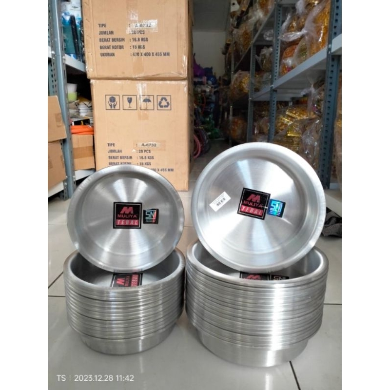 Jual Bokor Aluminium Bulat Tebal by Mulia perlusin | Shopee Indonesia