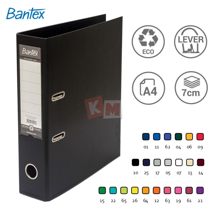 Jual Ordner Bantex Lever Arch File PP Plastic A4 7cm #1450 | Shopee ...