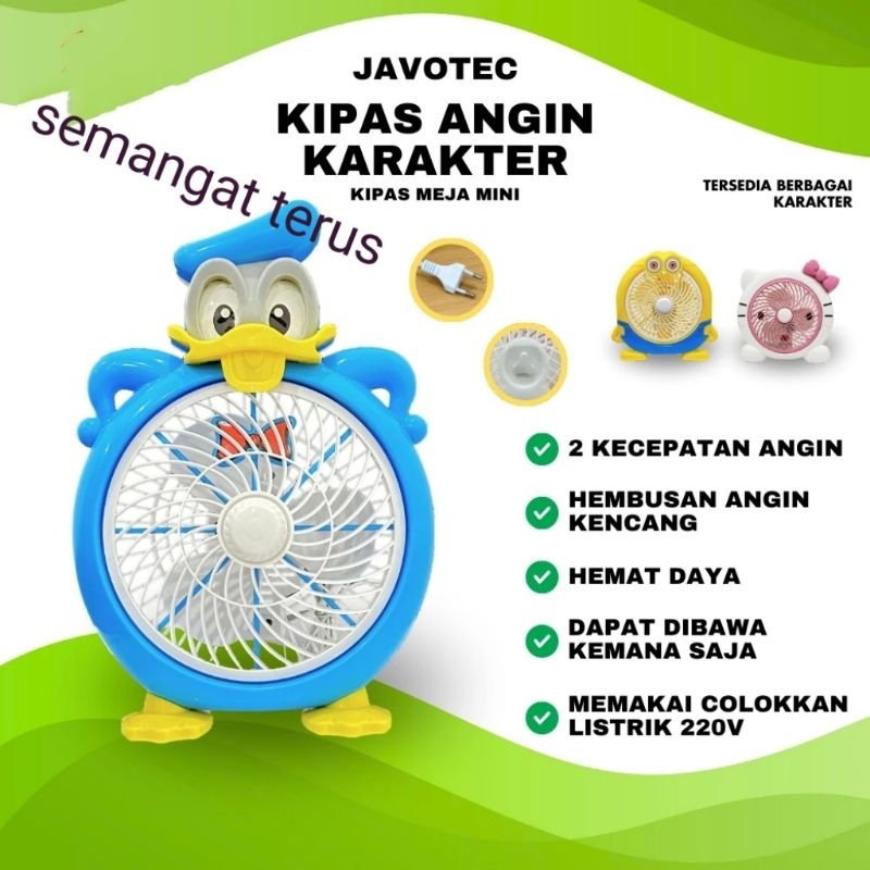 Jual Kipas Angin Karakter 10 Inch 2 kecepatan/Kopas angin meja listrik ...