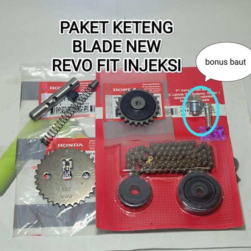 Jual PAKET KETENG SET REVO FIT INJEKSI BLADE NEW GIGI SENTRIK GEAR ...