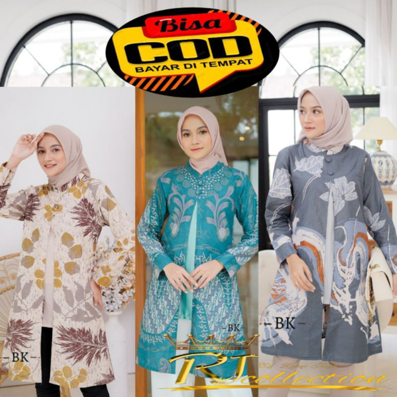 Jual Tunik Batik Model Bolero Kekinian Tunik tren viral Baju Atasan ...