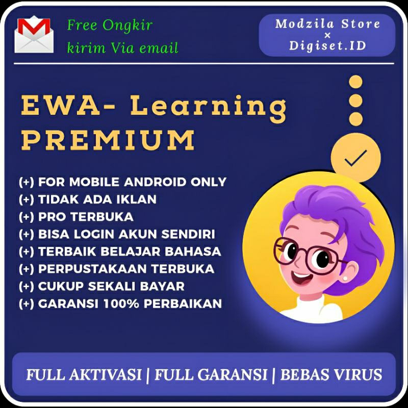 Jual Lifetime Ewa Learning aplikasi EWa Belajar bahasa Learning Modzila store | Shopee Indonesia
