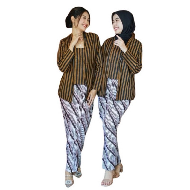 Jual Baju Lurik Kebaya Kutubaru Modern Jadul Vintage Seragam ...