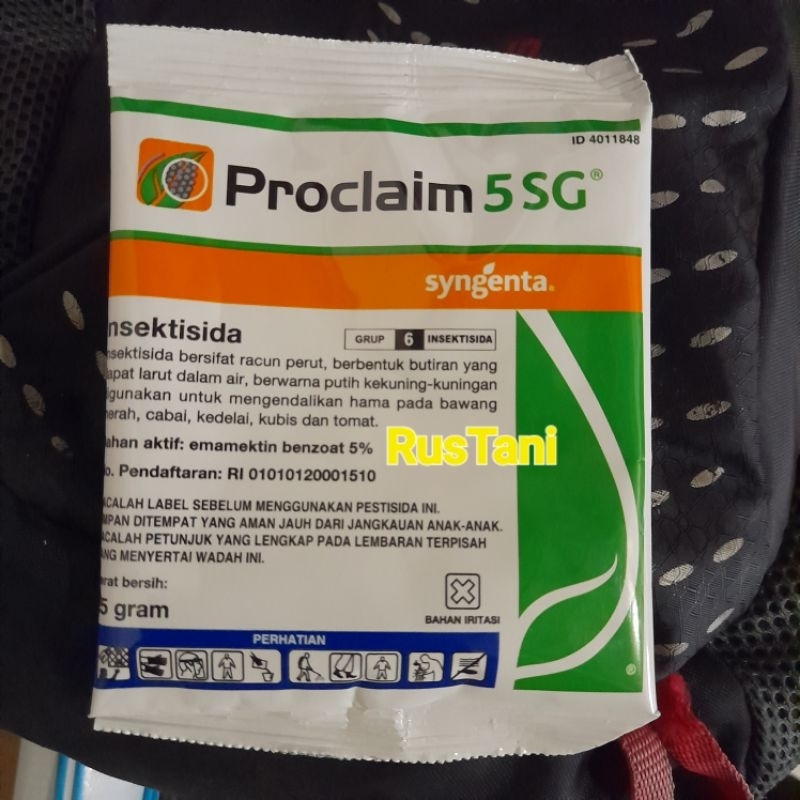 Jual Insektisida PROCLAIM 5SG Bahan aktif : Emamectin Benzoat 5% ...