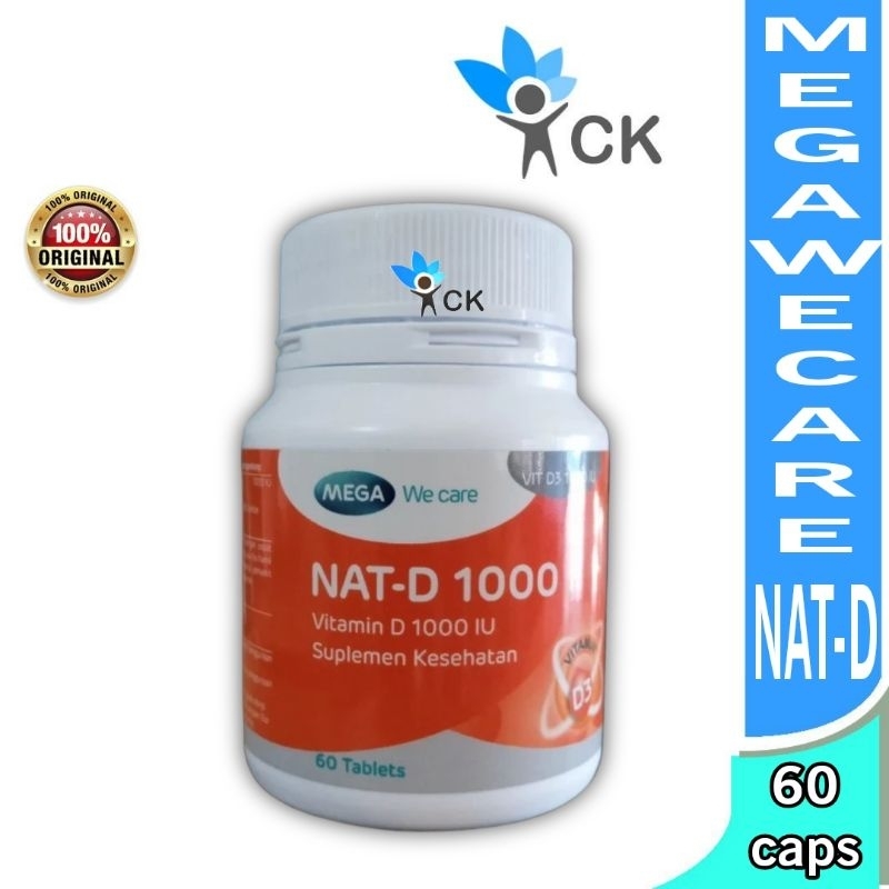 Jual MEGA WE CARE - NAT-D NAT D BOTOL ISI 60 - Suplemen terbaik untuk ...