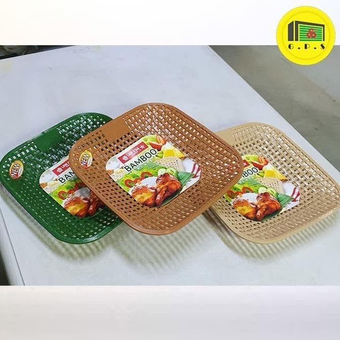 Jual Lionstar T 45 Bamboo Plate Piring rotan bambu plastik Lion Star ...