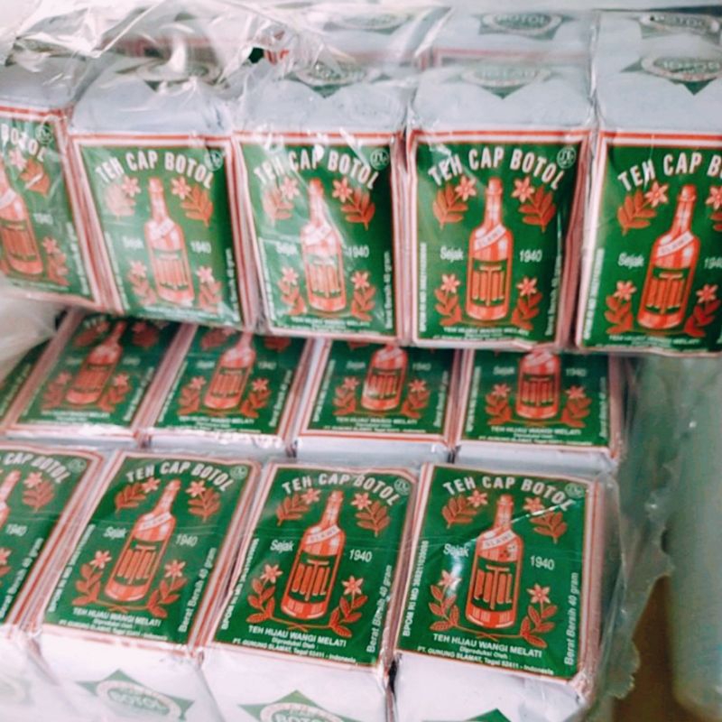 Jual Teh Cap Botol Hijau 1 Pack 40 gram x 10 pcs | Shopee Indonesia