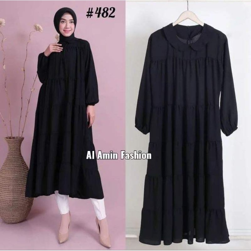 Jual LIZZY MIDI DRESS / MIDI DRESS / MIDI DRESS CRINKLE / MIDI DRESS ...