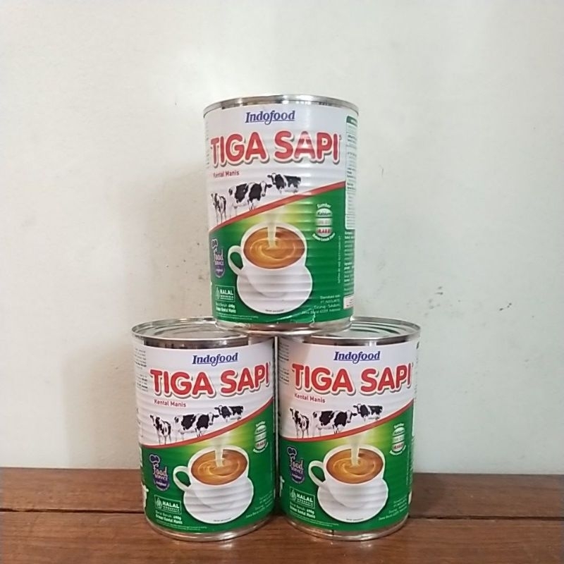 Jual susu 3 sapi susu tiga sapi 490g susu kental manis indofood ...