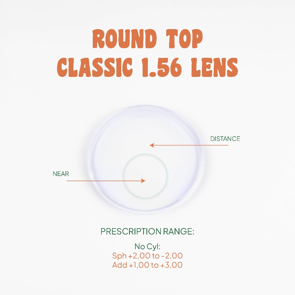 Jual Sunset Eyewear - Lensa Kacamata Round Top Bifocal Classic - Lensa ...