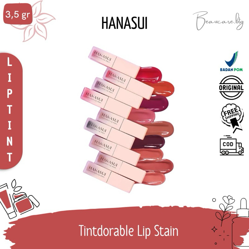 Jual HANASUI Tintdorable Lip Stain All Shades | Shopee Indonesia
