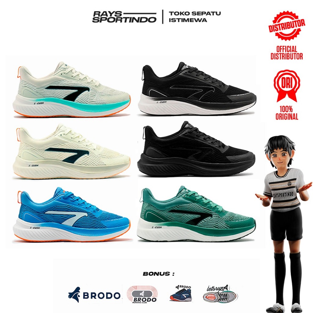 Jual SEPATU LARI BRODO ACTIVE INIZIO | Shopee Indonesia