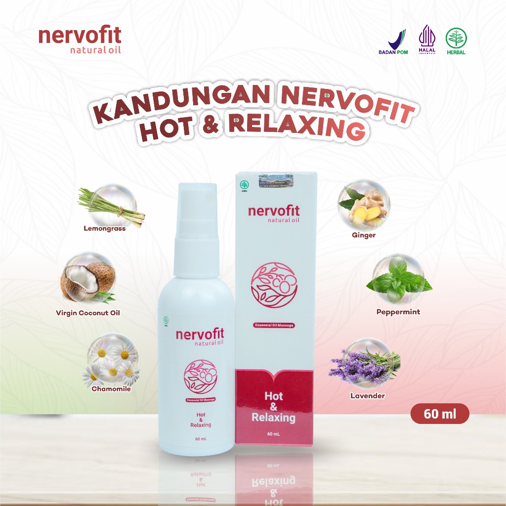 Jual Nervofit herbal spray original bantu atasi pegal masuk angina dan ...