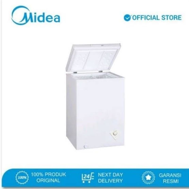 Jual Midea HS-129C Chest Freezer Box Lemari Pembeku Midea 100L HS 129 C ...