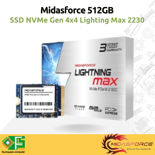 Jual Midasforce SSD M.2 NVMe 512GB PCIe Gen 4 x4 2230 Midas Force ...