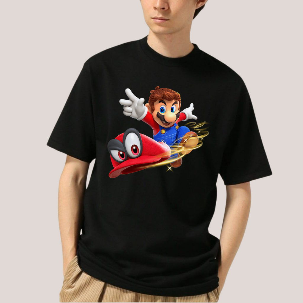 Jual Kaos MG MARIO BROS MB21-24 Cotton Combed Premium Costum Sablon 24s ...