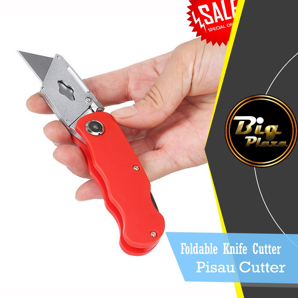 Jual Karter Lipat Pisau Kater Lipat Foldable Knife Cutter Serbaguna ...