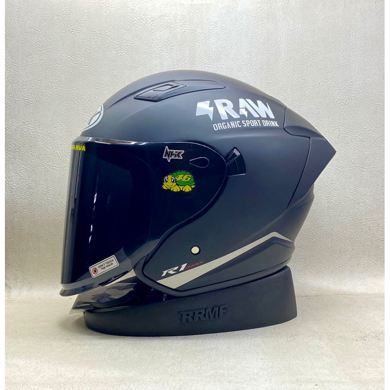 Jual NHK R1 Max Black Doff || Paket Ganteng Visor Iridium I Helm Half ...