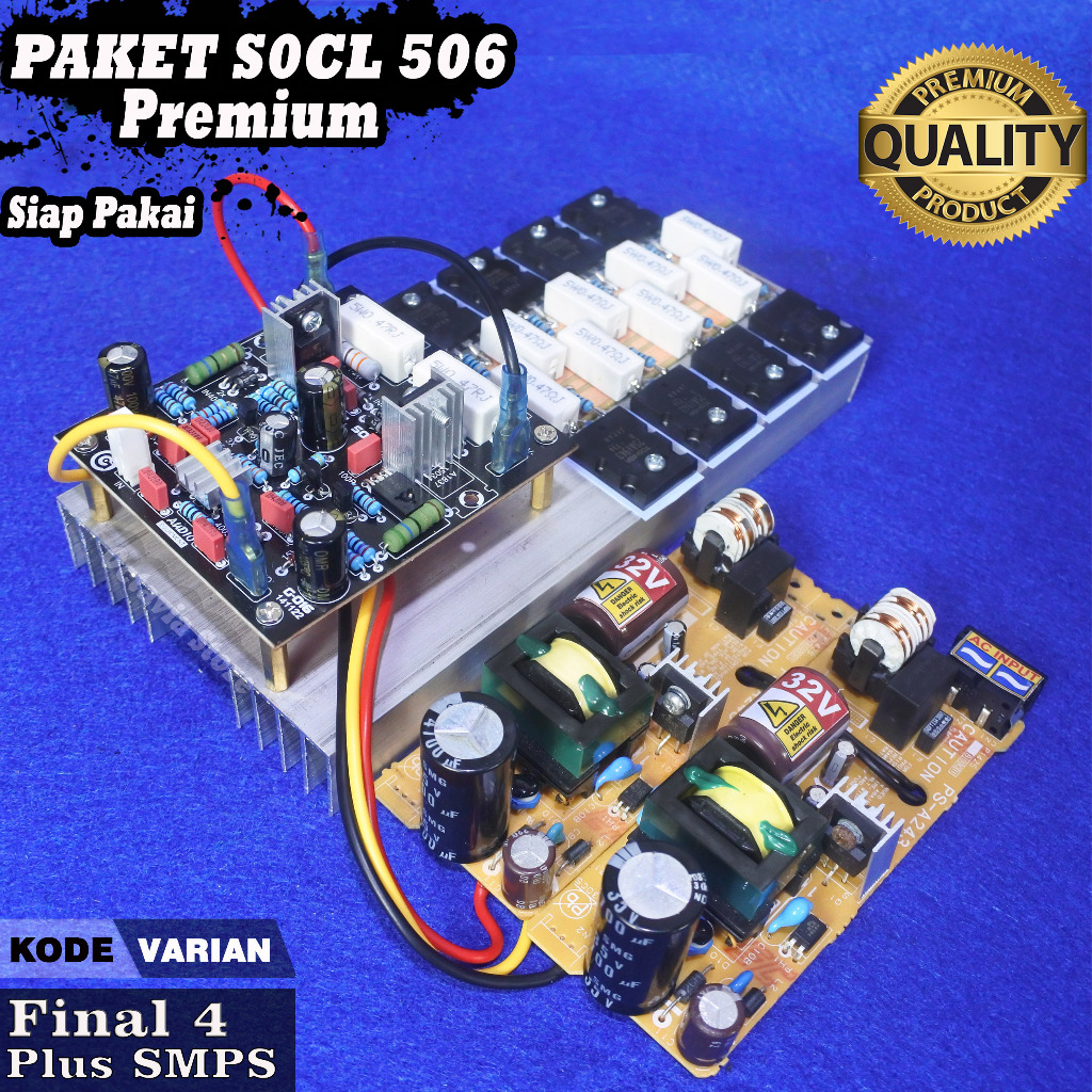 Jual Kit Power SOCL 506 Set 4 Final Plus SMPS 5A MURNI (Set Lengkap) | Shopee Indonesia