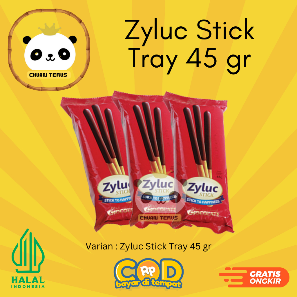 Jual BISKITOP - ZYLUC STICK CHOCOLATE TRAY 35g Biskuit Stik Anak Dewasa ...