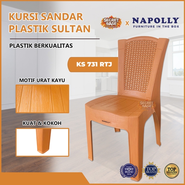 Jual NAPOLLY KURSI KS 731 RTJ - Bangku Plastik / Kursi Kamar Plastik ...