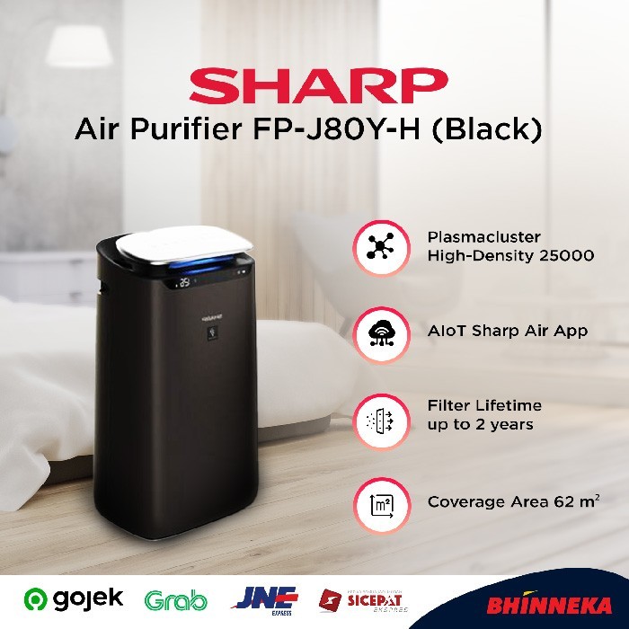 Jual SHARP Air Purifier FP-J80Y-H | Shopee Indonesia