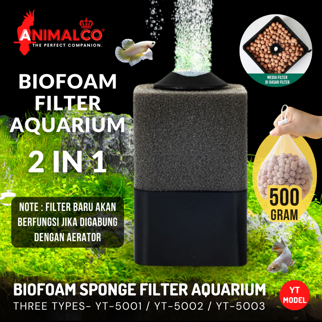 Jual BIOFOAM FILTER MEDIA 2IN1 AQUARIUM SPONGE BIO FOAM BUSA AERATOR S ...