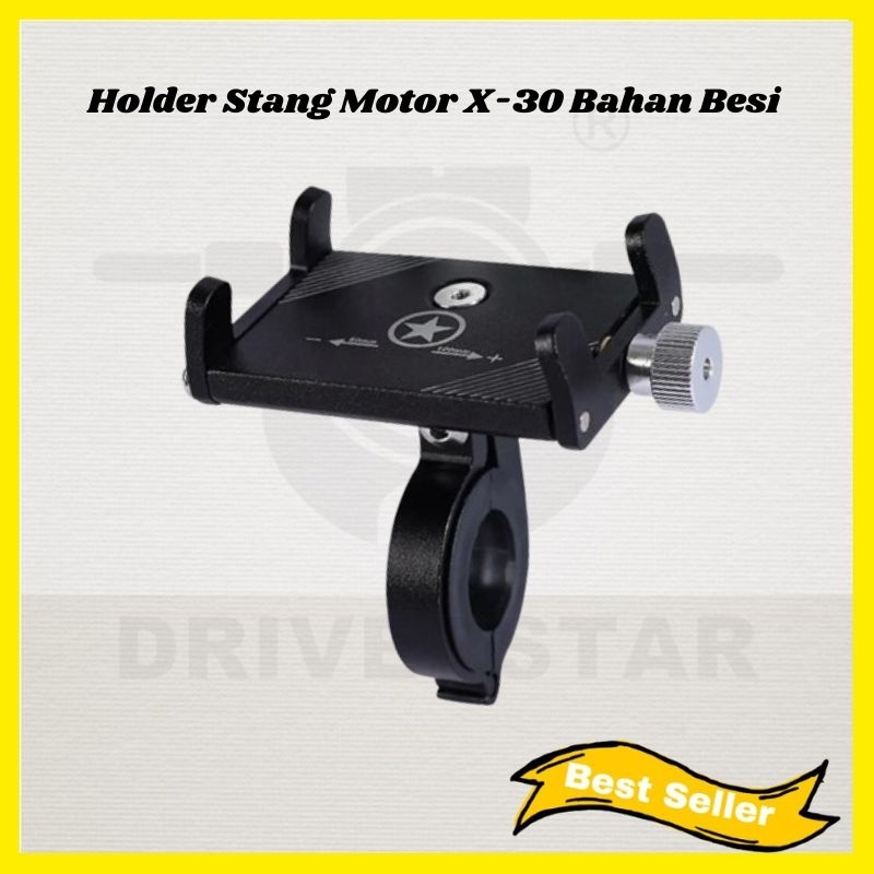 Jual Holder Driverstar Holder Stang Motor Besi X-30 Universal Semua ...