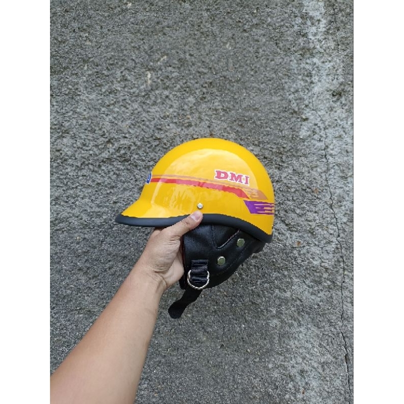 Jual Helm ciduk dmi gag kuning restorasi custom | Shopee Indonesia