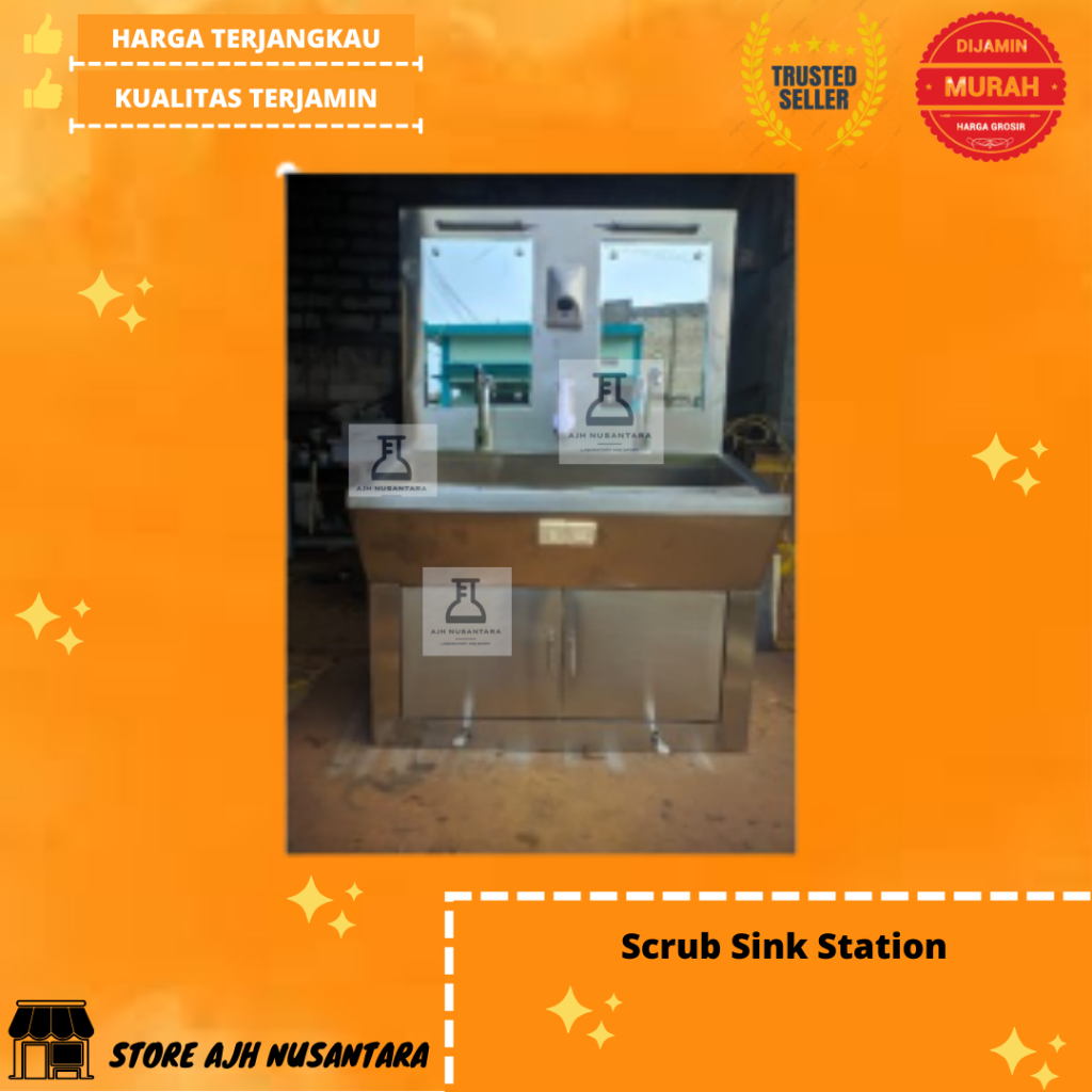 Jual Scrub Station Medis Sink Medis MOT Otomatis 2 Person Spout ...